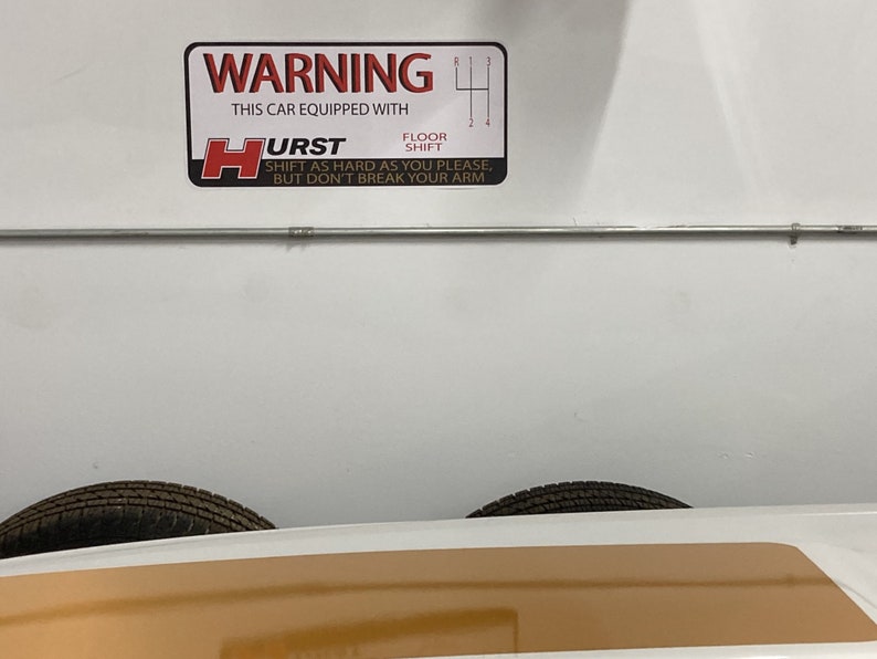 Hurst Shifter Warning Vinyl Floor / Wall Decal - Etsy