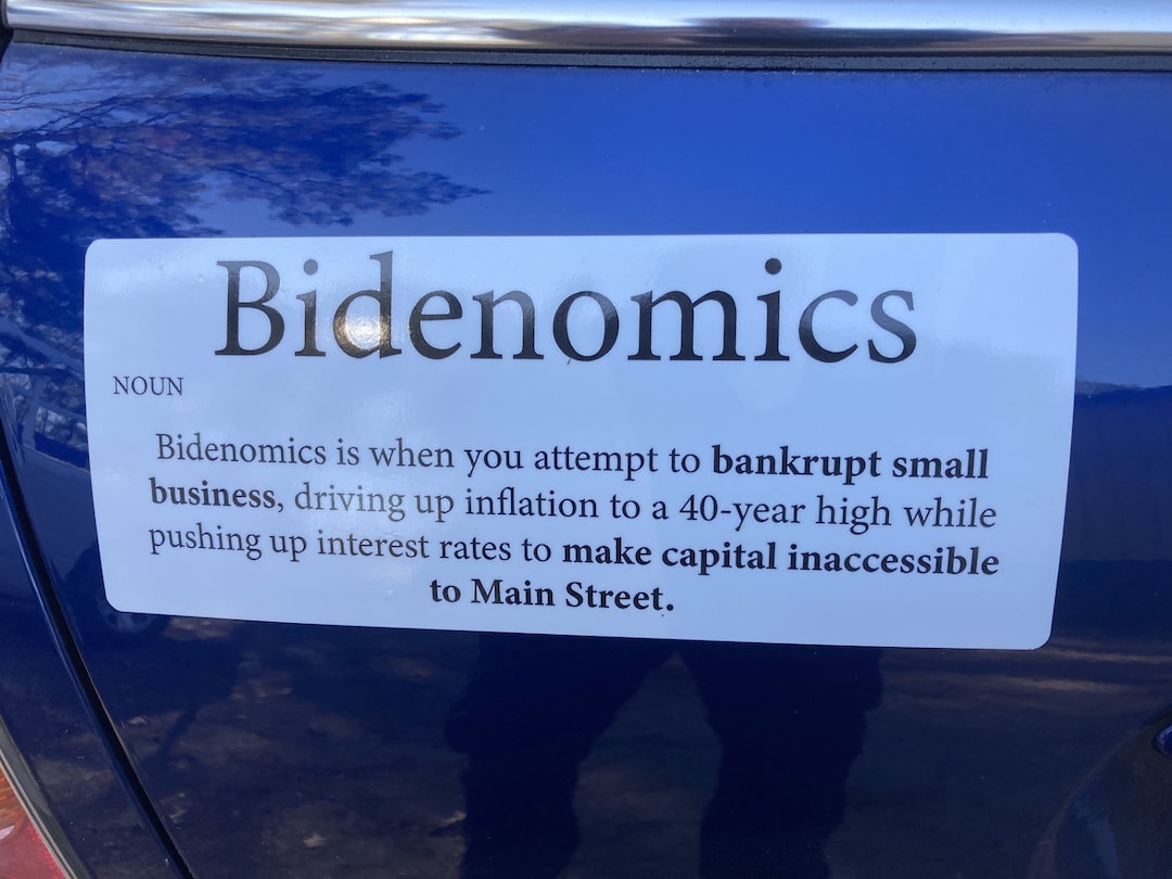 Bidenomics Laminated Vinyl Decal - Etsy