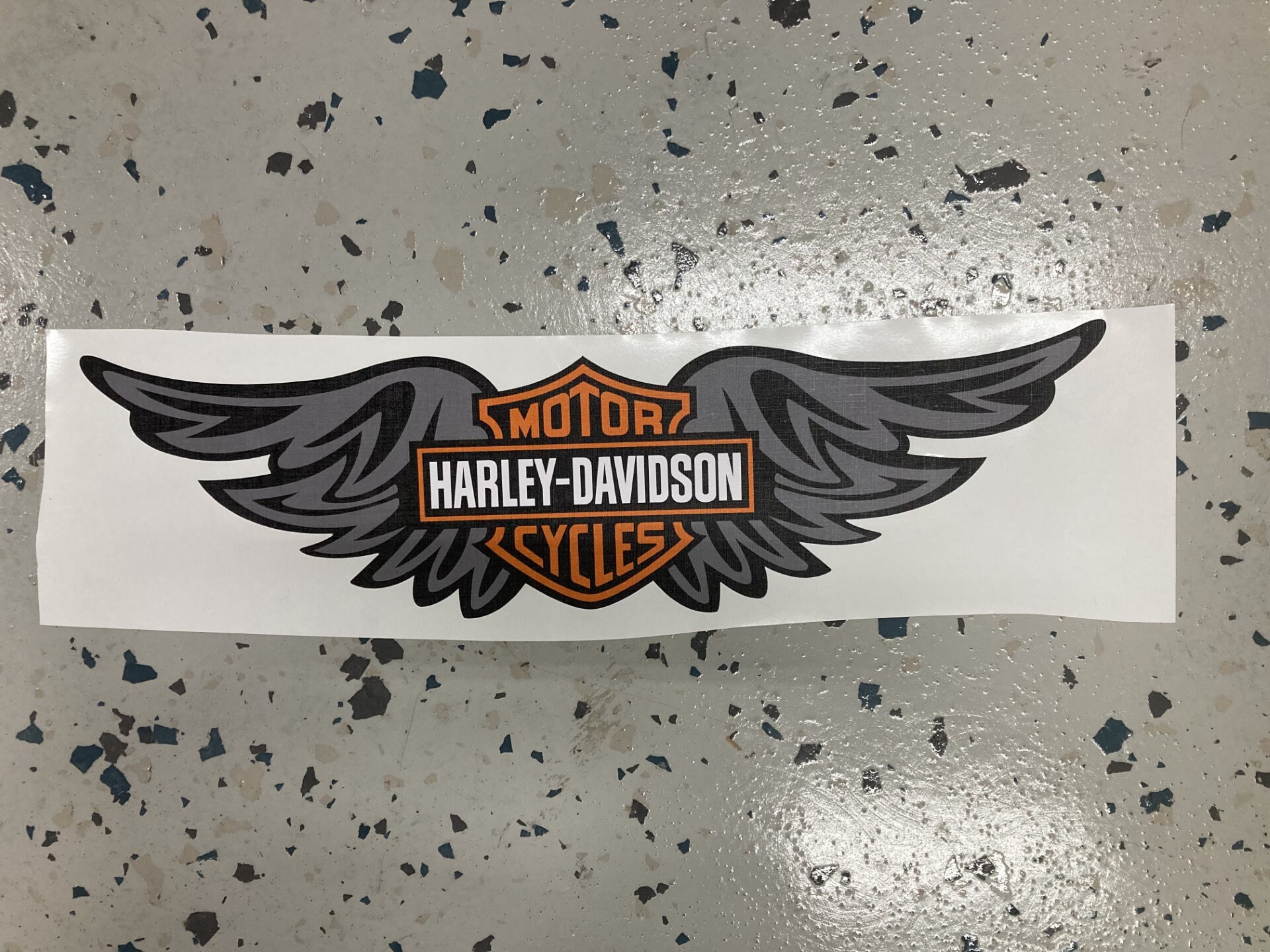 Harley Davidson Logo With Wings Outline