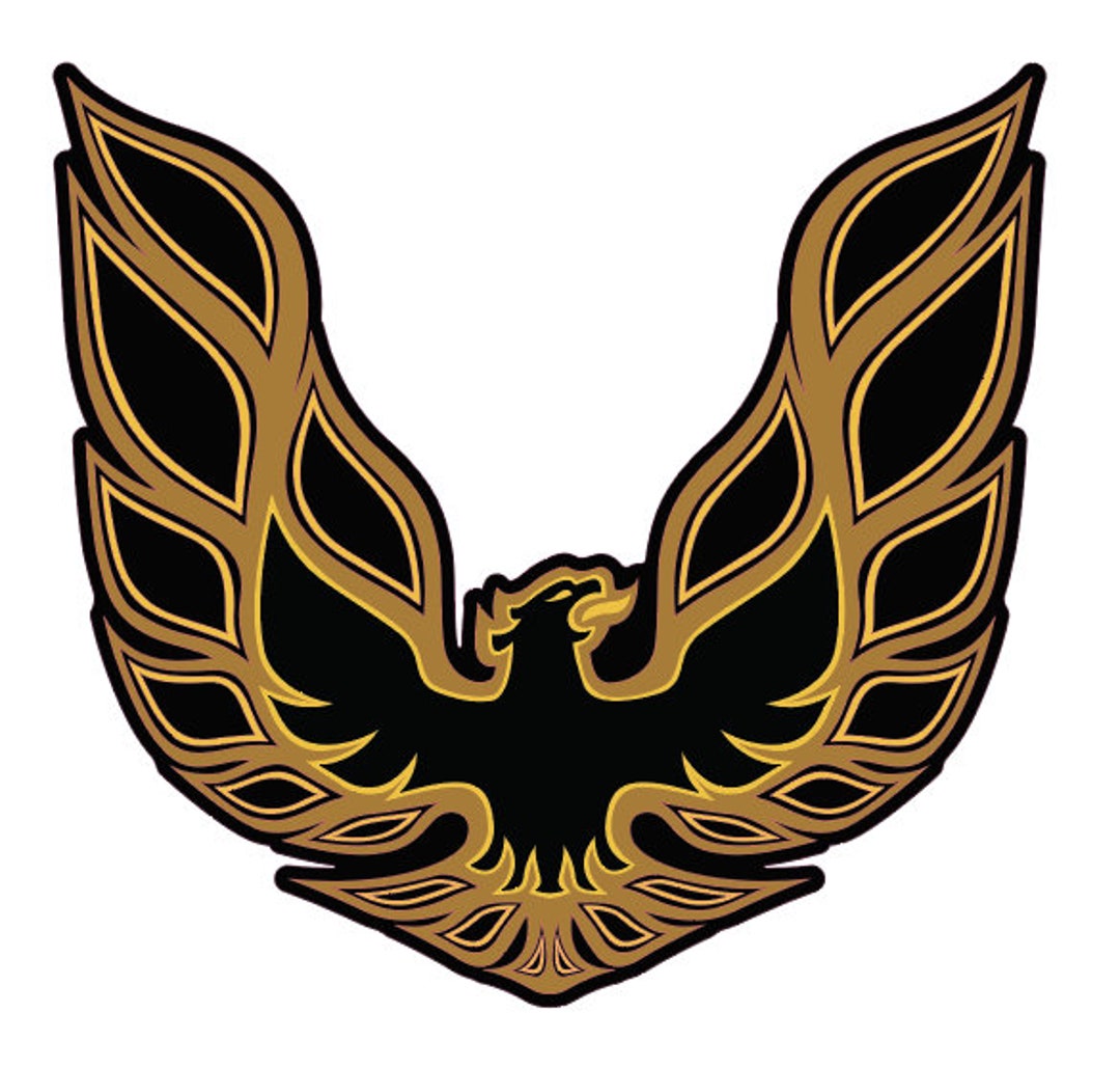 Trans Am Bird Vinyl Decal Black/gold - Etsy