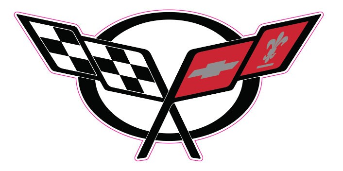 Corvette Crest Floor / Wall Vinyl Decal - Etsy
