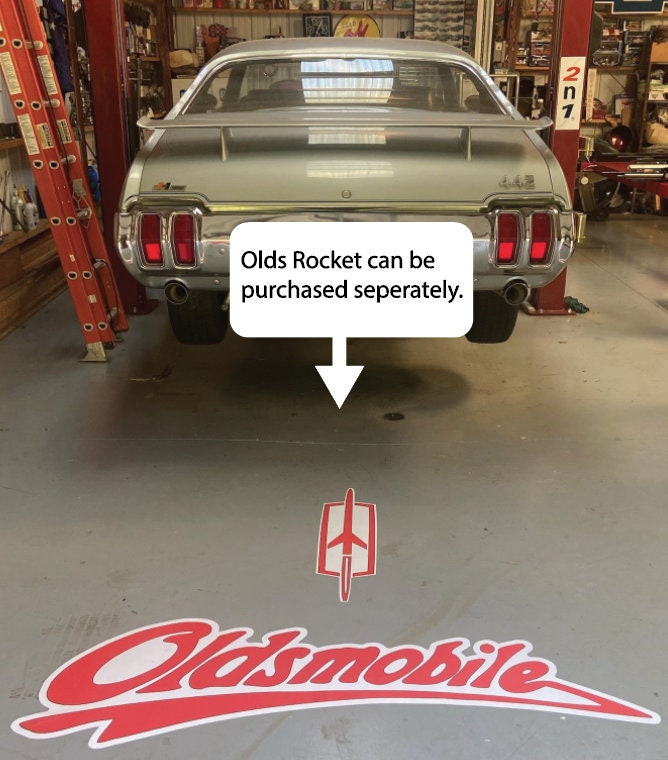 Oldsmobile Script Floor / Wall Vinyl Decal 24" or 48" - Etsy