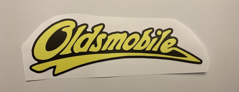 Oldsmobile Script Vinyl Sticker - Etsy