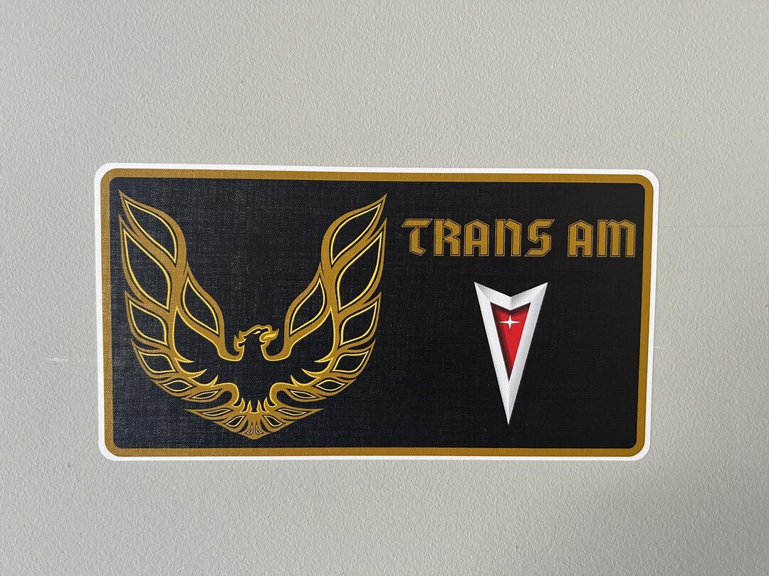 Pontiac Trans Am With Phoenix Wall / Floor Decal - Etsy