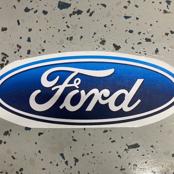 Blue Oval Ford Decal - Etsy