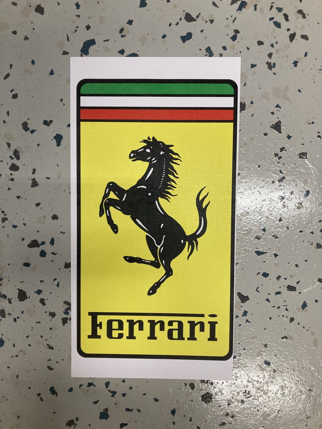 Ferrari Floor / Wall Decal - Etsy