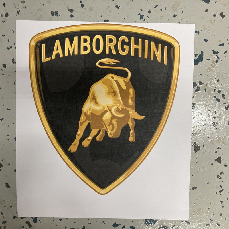 Lamborghini Logo Decal - Etsy