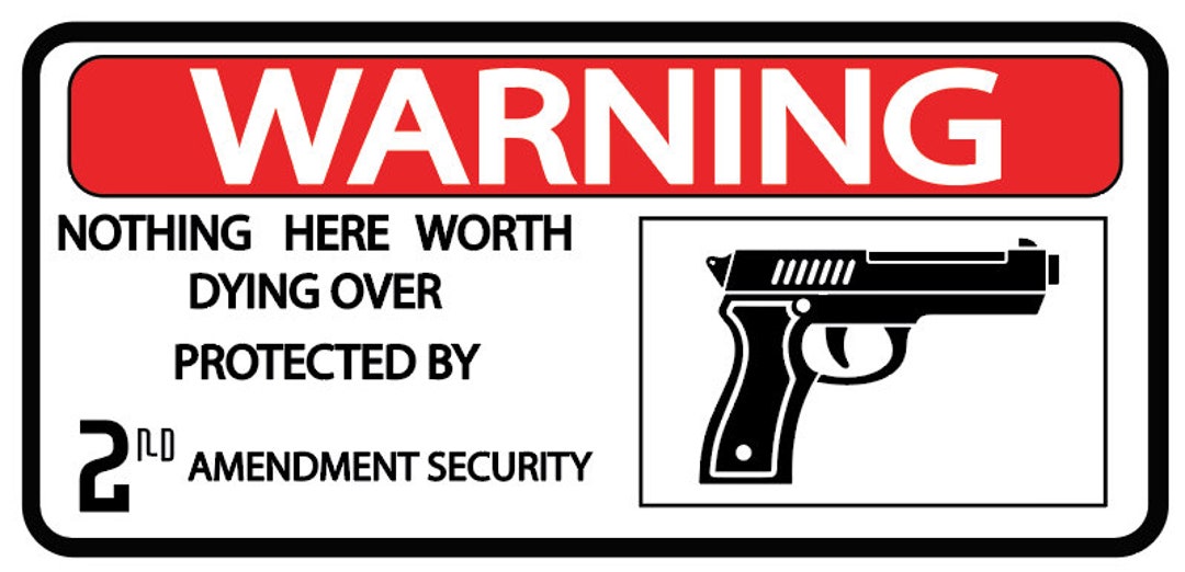2nd Amendment Vinyl Sticker - Etsy