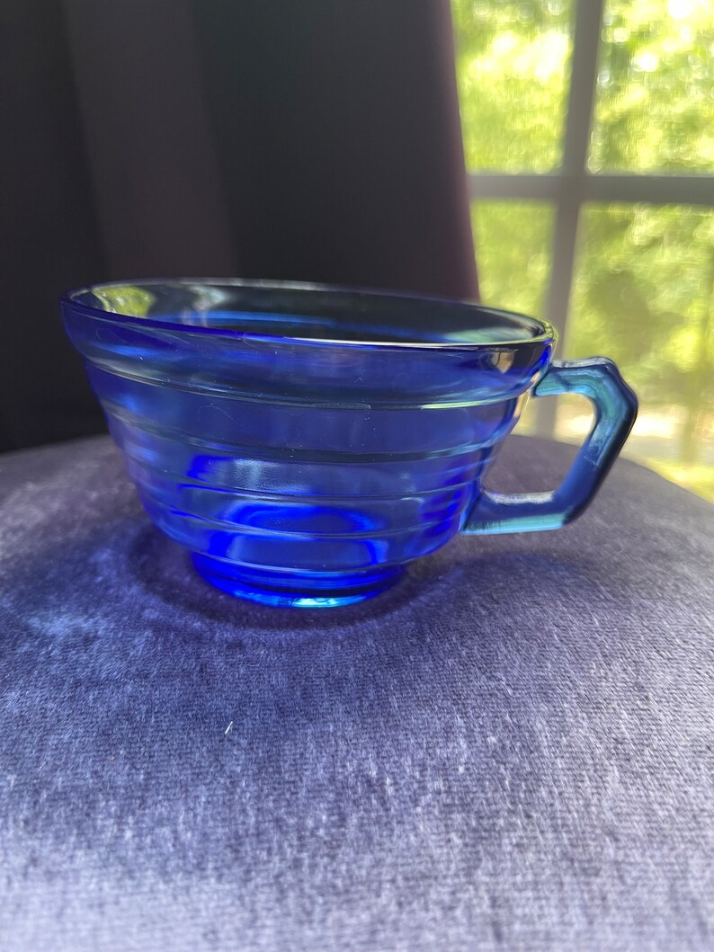 Vintage 1990 Set of Four Cobalt Blue Coffee Cups 6 Ounces.very Durable ...