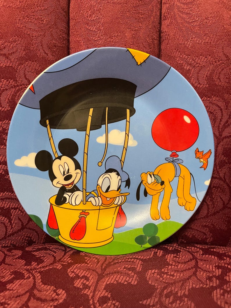 Vintage 1990 Walt Disney’s Ceramic Plate 7.5”diameter.microwave and ...