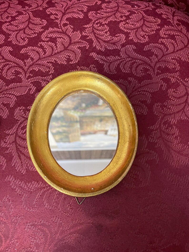 Vintage 1960 Small Hand Made Two Decorative Mini Mirrors About 5 in ...