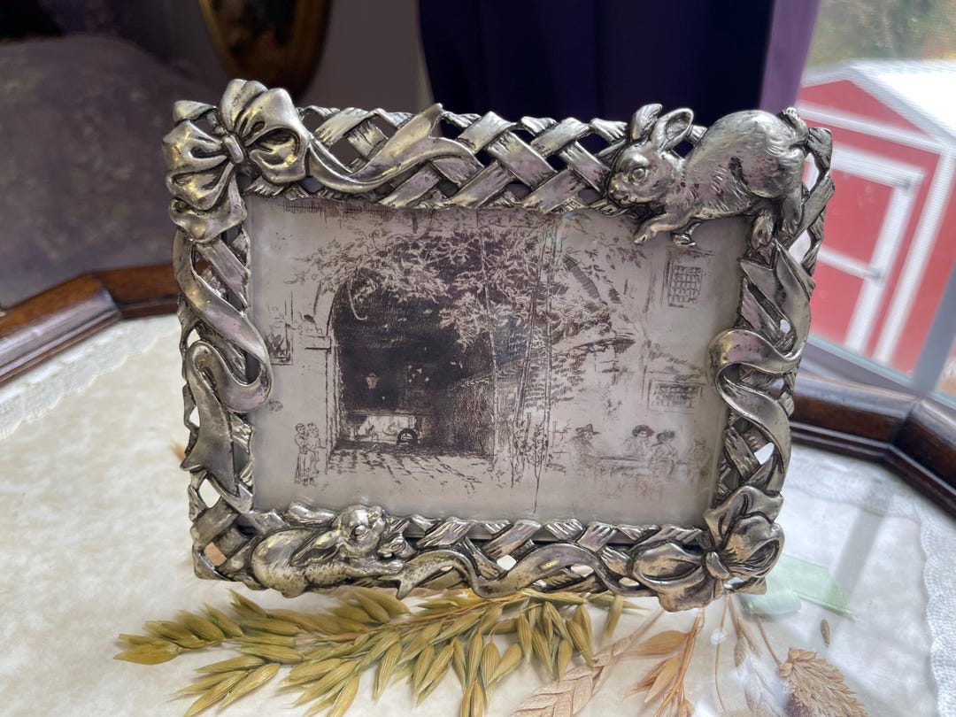 Vintage 1990’s ARTHUR COURT Photo/ Picture Frame 5”x 3.5”( Image)heavy ...