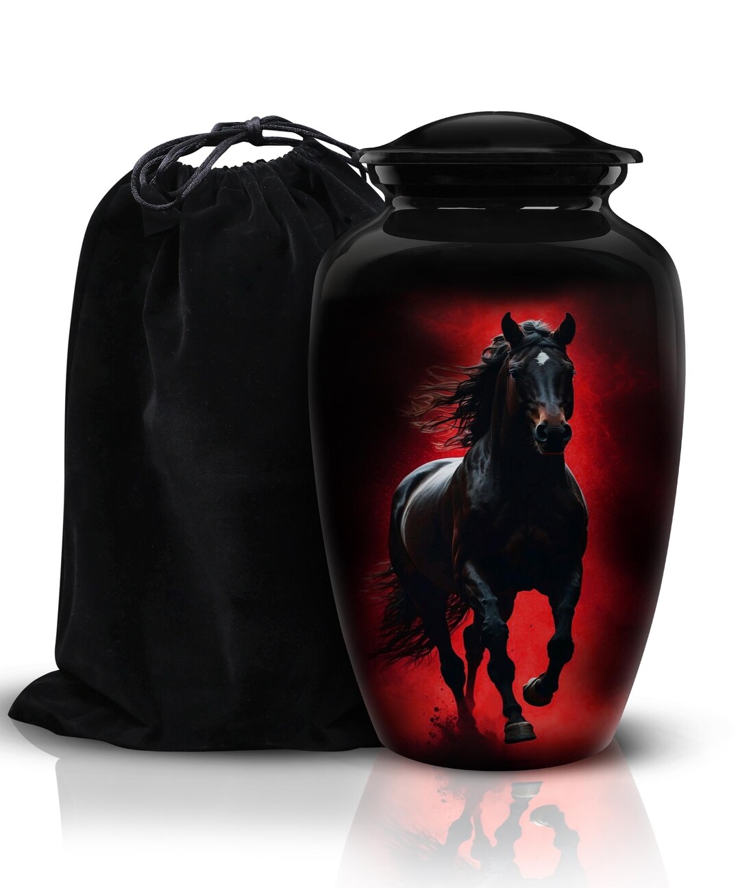 Horse & Cowboy Cremation Urn for Ashes: Western Memorial, 200 Cu/in - Etsy