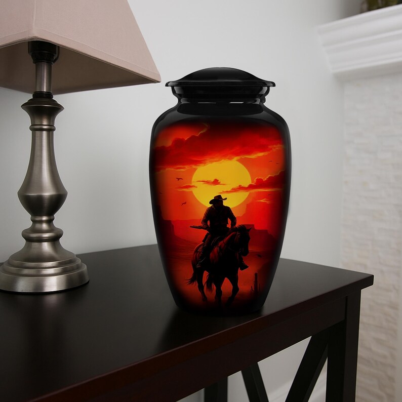 Horse Cremation Urns for Human Ashes Adult – Large Funeral Box for Men ...