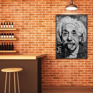 Albert Einstein Poster, Albert Einstein Print, Albert Einstein Wall Art, Science Poster, Science ...