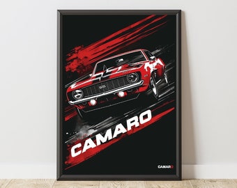 Vintage Chevrolet Camaro Poster, Vintage Chevrolet Camaro Print ...