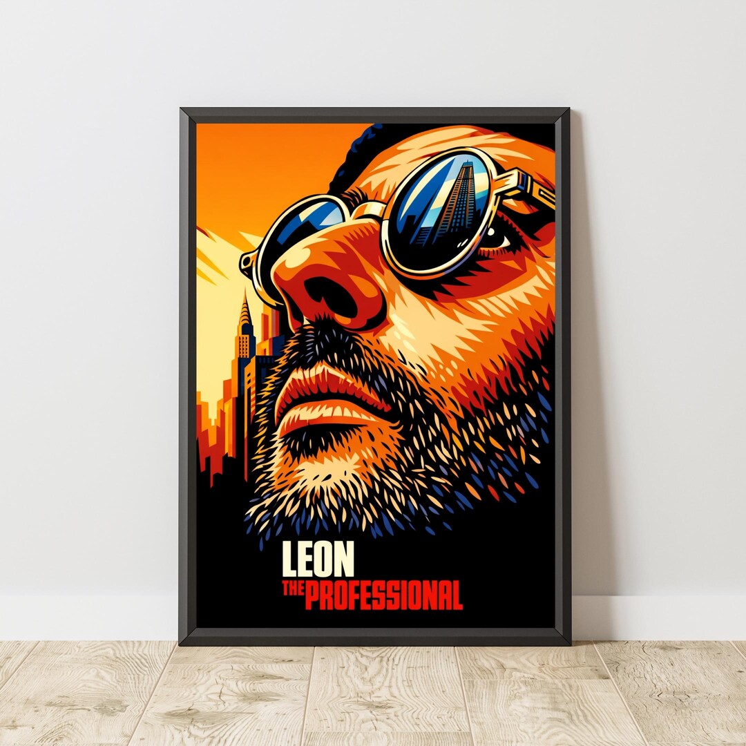 Léon Poster, Léon Print, Léon Wall Art, Léon the Professional, Movie ...