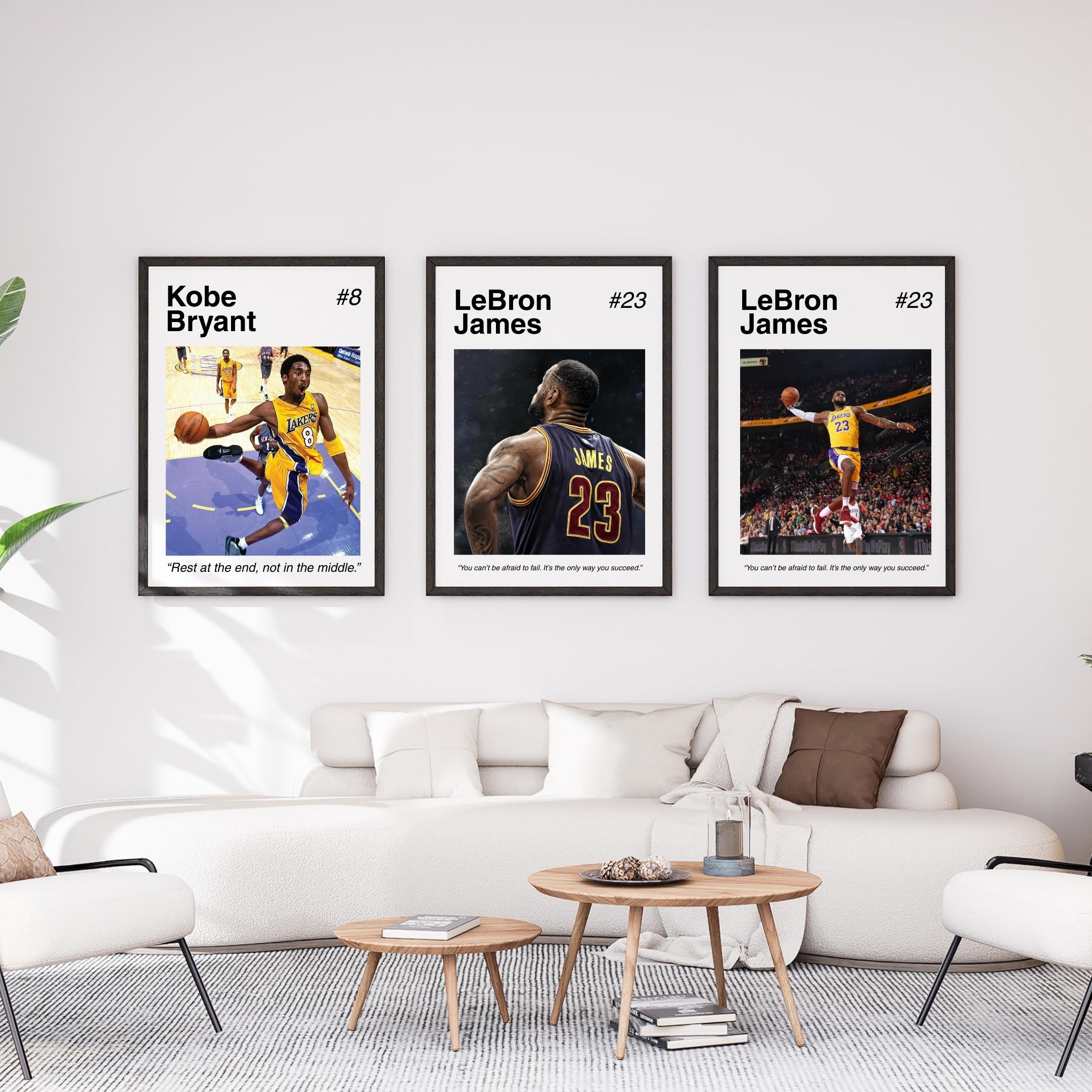 Lebron James Poster, Lebron James Print, Basketball Poster, Basketball ...