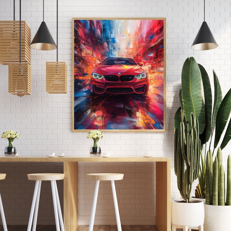 BMW Poster, BMW Print, BMW Wall Art, Sports Car Poster, Sports Car Print, Sports Car Wall Art ...