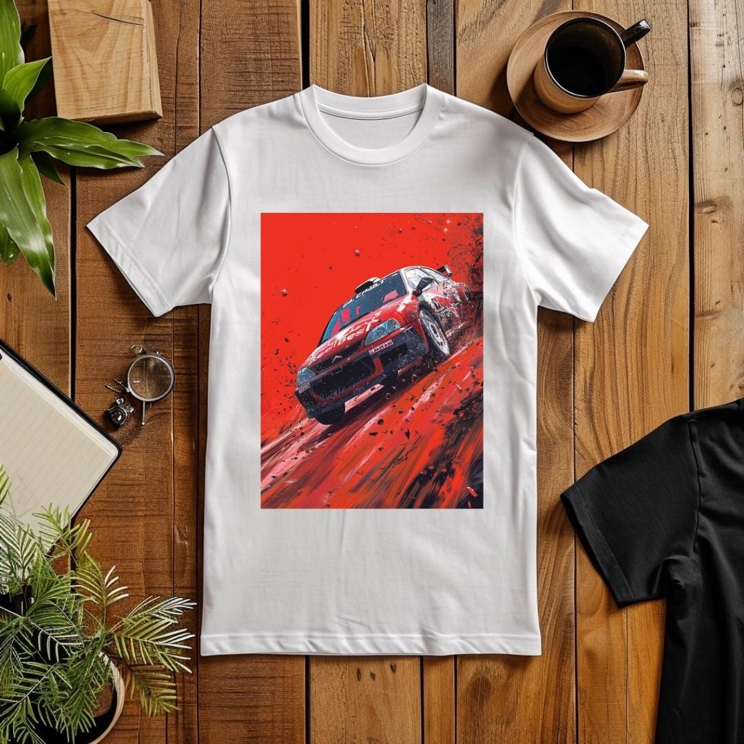 Rally Car T-shirt, Rally Car Tee, Rally Clothes, Motorsport T-shirt ...