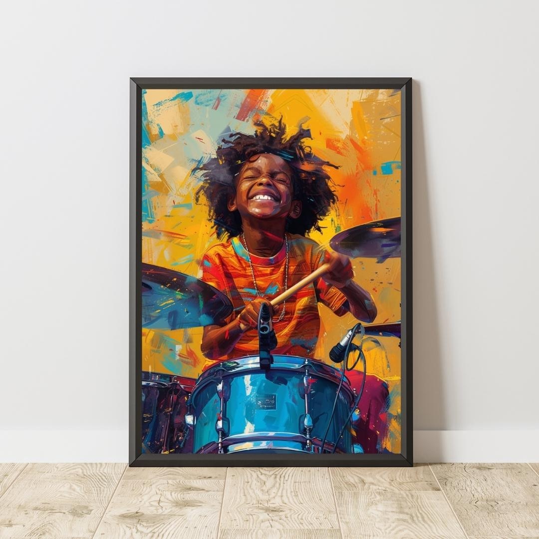 Drum Poster, Drum Print, Drum Wall Art, Music Poster, Music Print ...