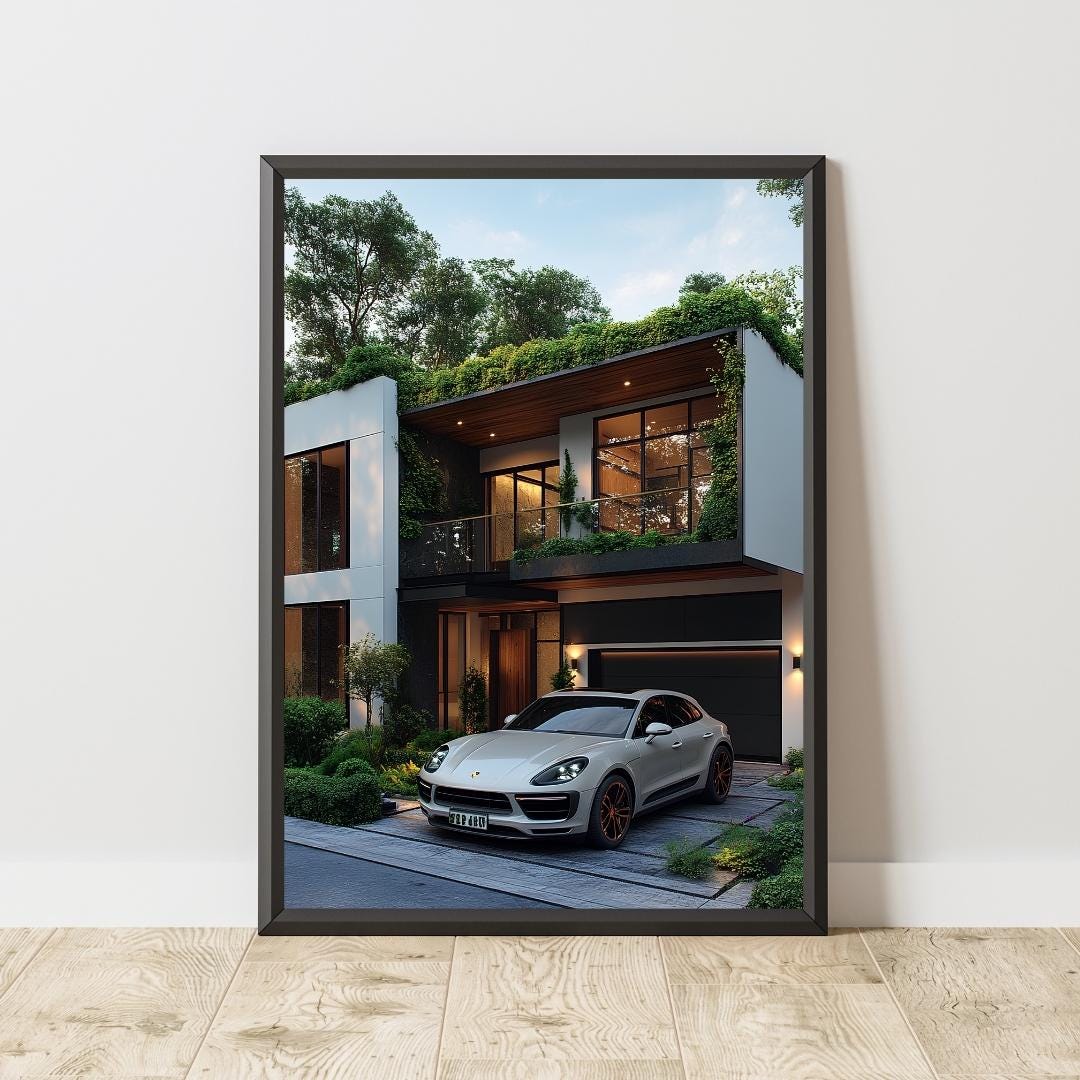 Porsche Macan Poster, Porsche Poster, Porsche Print, Porsche Wall Art ...