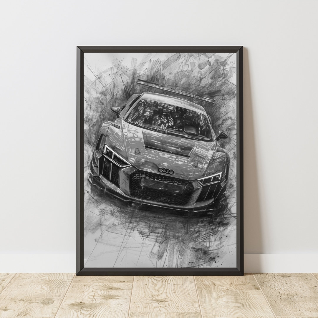 Audi R8 Poster, Audi R8 Print, Audi R8 Wall Art, Sports Car Poster ...