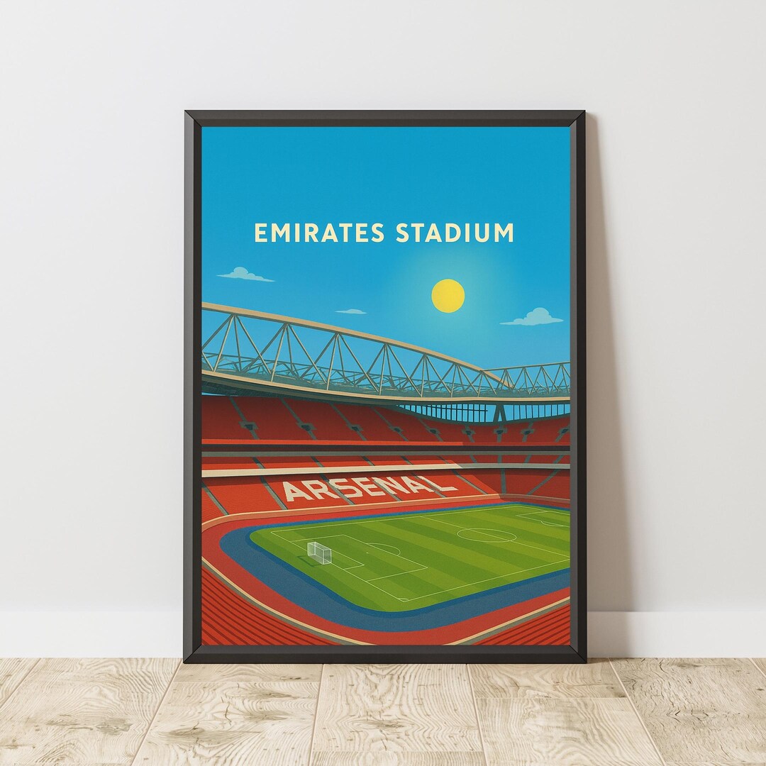 Soccer Stadium Poster, Soccer Stadium Print, Soccer Wall Art, Football ...