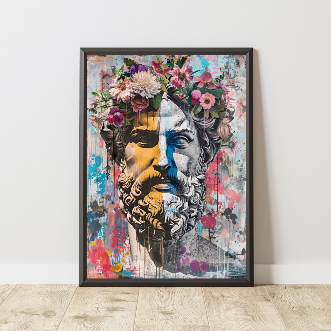 Greek Statue Poster, Greek Statue Print, Greek Mythology Poster, Greek ...