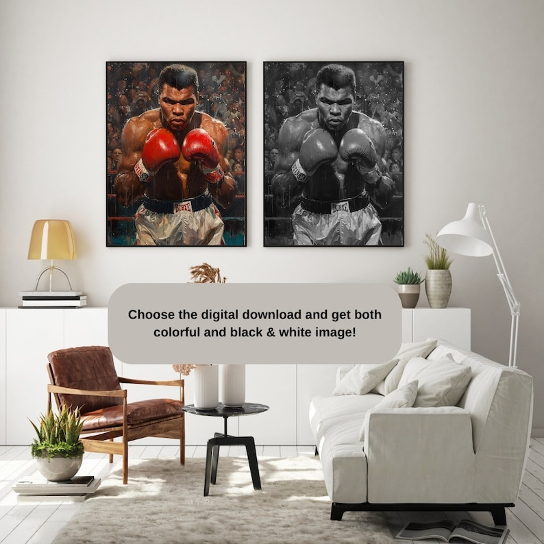 Muhammad Ali Poster, Muhammad Ali Print, Muhammad Ali Wall Art, Vintage ...