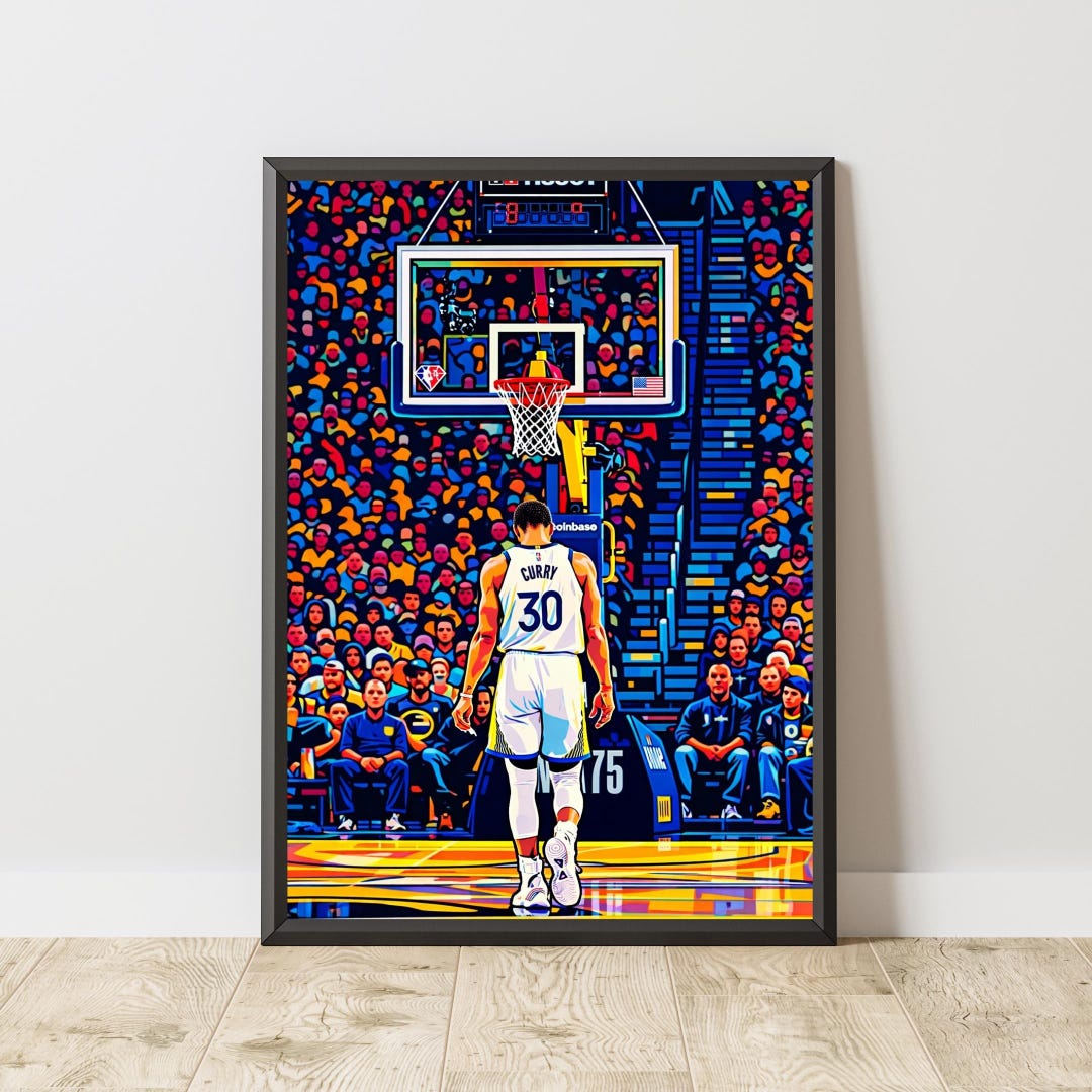 Stephen Curry Poster, Steph Curry Print, Steph Curry Wall Art ...
