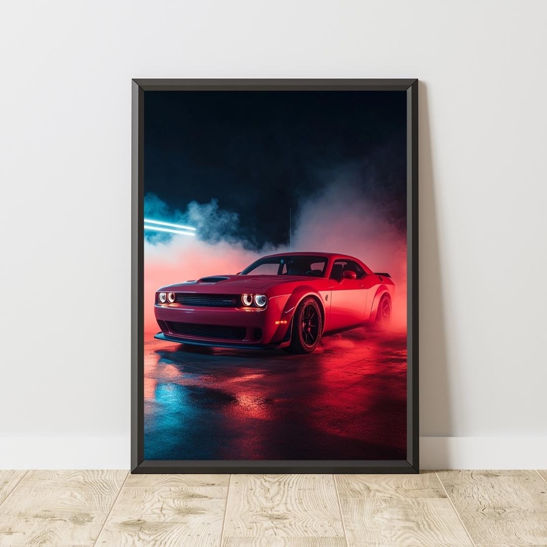 Dodge Challenger Poster, Dodge Challenger Print, Dodge Challenger Wall ...