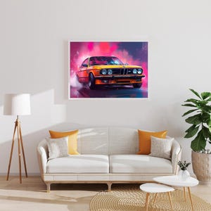 Vintage BMW Poster, BMW Print, BMW Wall Art, Sports Car Poster, Sports Car Print, Sports Car ...