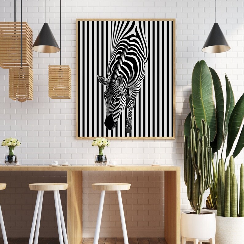 Zebra Poster, Zebra Print, Zebra Wall Art, Animal Poster, Animal Print ...