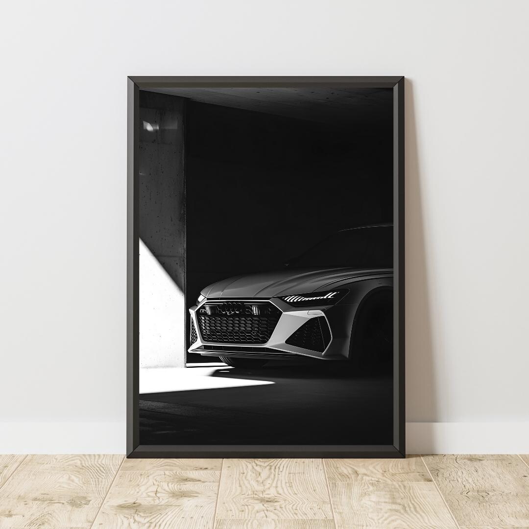 Audi RS6 Poster, Audi RS6 Print, Audi Wall Art, Sports Car Poster ...