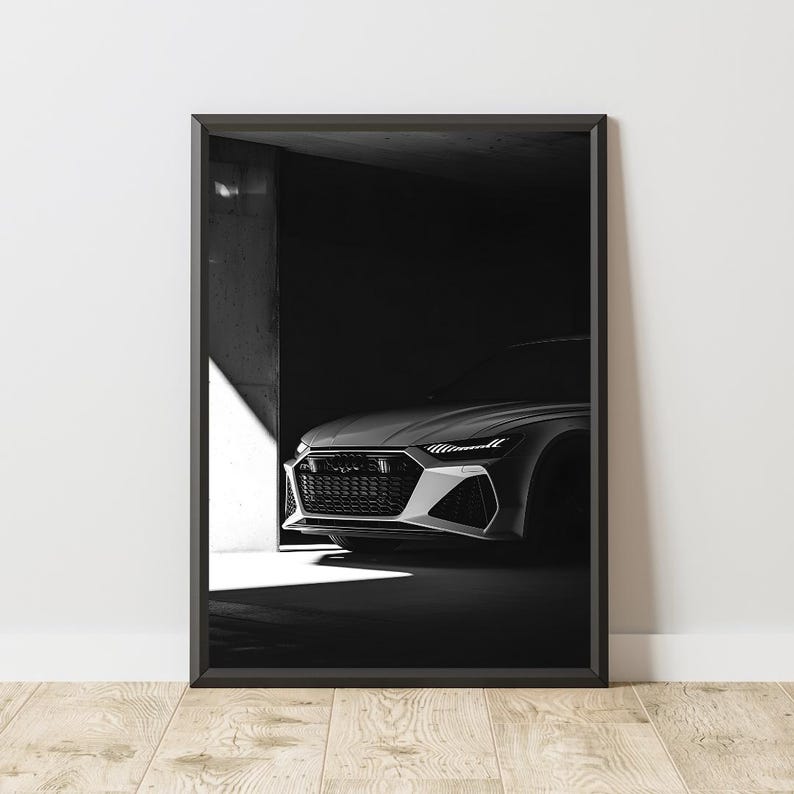 Audi RS6 Poster, Audi RS6 Print, Audi Wall Art, Sports Car Poster ...