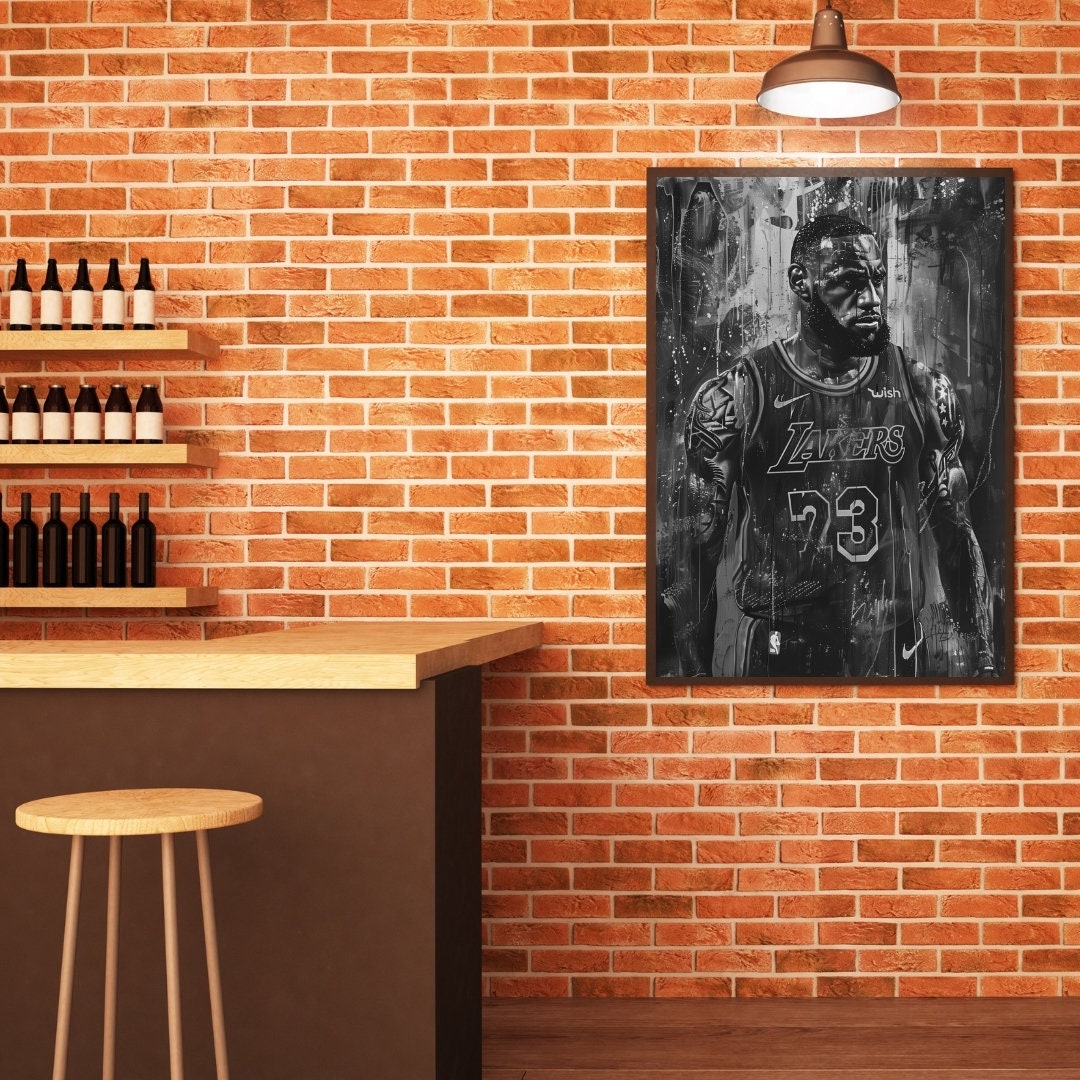 Lebron James Poster, Lebron James Print, Basketball Poster, Basketball ...