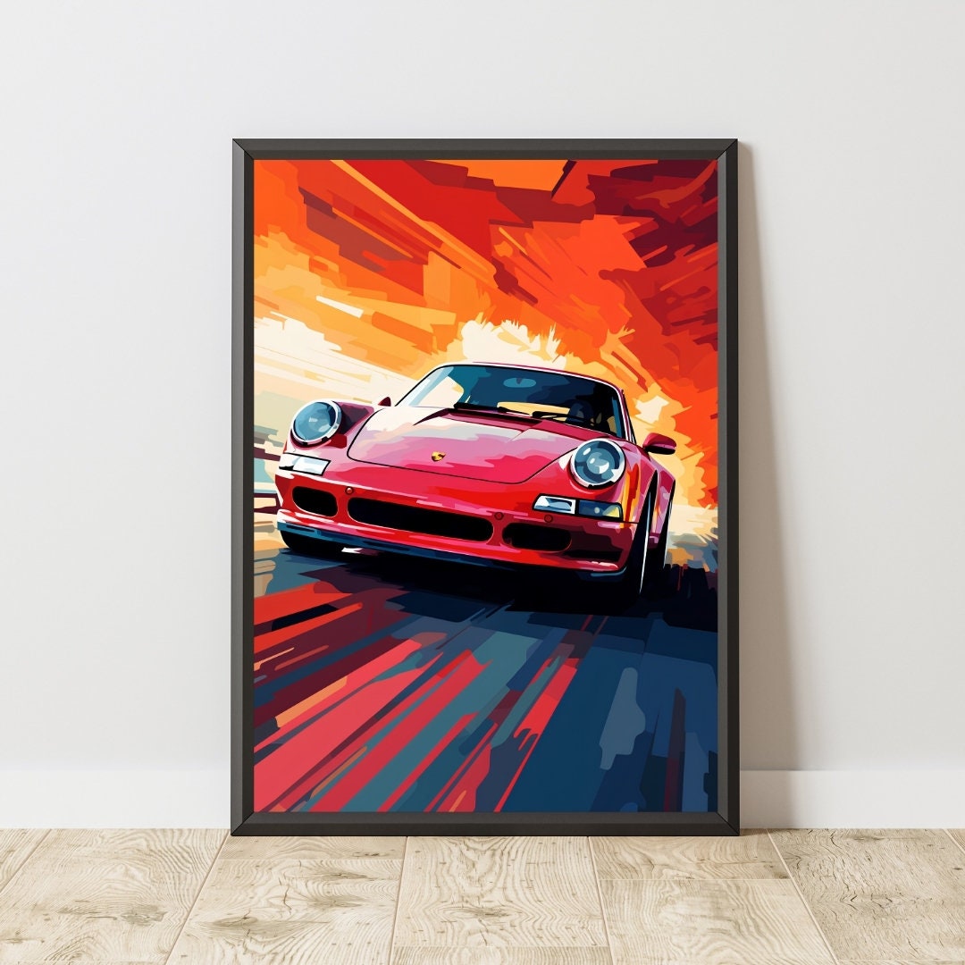 Porsche 911 Poster, Porsche 911 Print, Porsche Wall Art, Porsche Poster ...
