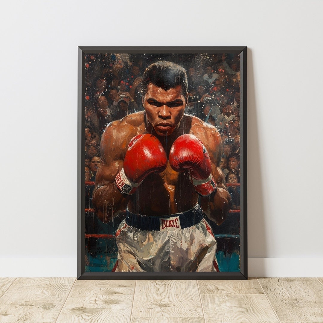 Muhammad Ali Poster, Muhammad Ali Print, Muhammad Ali Wall Art, Vintage ...