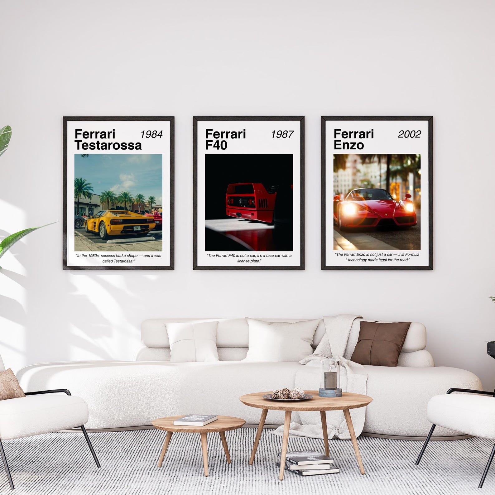 Ferrari F40 Poster, Vintage Ferrari Print, Vintage Ferrari Wall Art ...