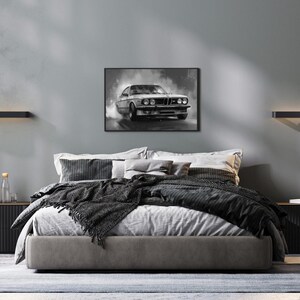Vintage BMW Poster, BMW Print, BMW Wall Art, Sports Car Poster, Sports Car Print, Sports Car ...