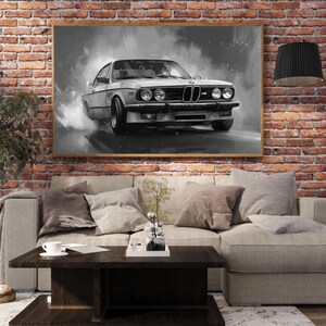 Vintage BMW Poster, BMW Print, BMW Wall Art, Sports Car Poster, Sports Car Print, Sports Car ...