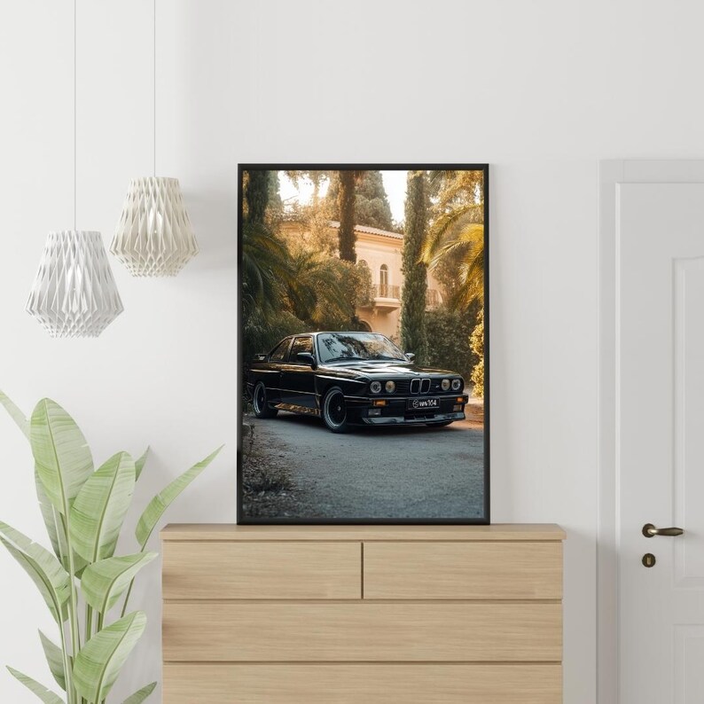 Vintage BMW Poster, BMW Print, BMW Wall Art, Sports Car Poster, Sports Car Print, Motorsport ...