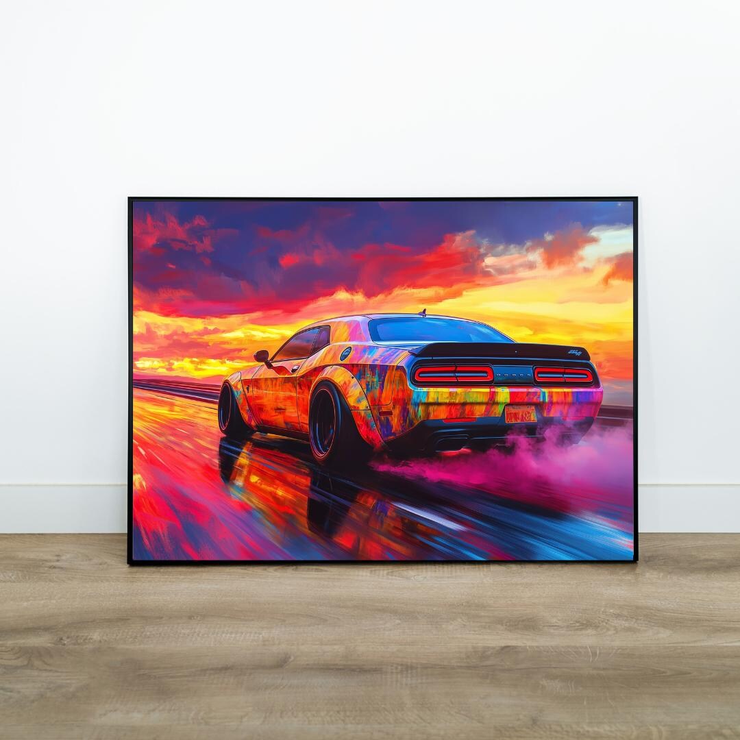 Dodge Challenger Poster, Dodge Challenger Print, Dodge Challenger Wall ...