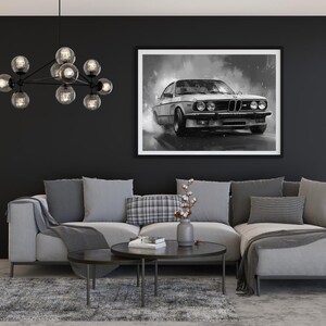 Vintage BMW Poster, BMW Print, BMW Wall Art, Sports Car Poster, Sports Car Print, Sports Car ...