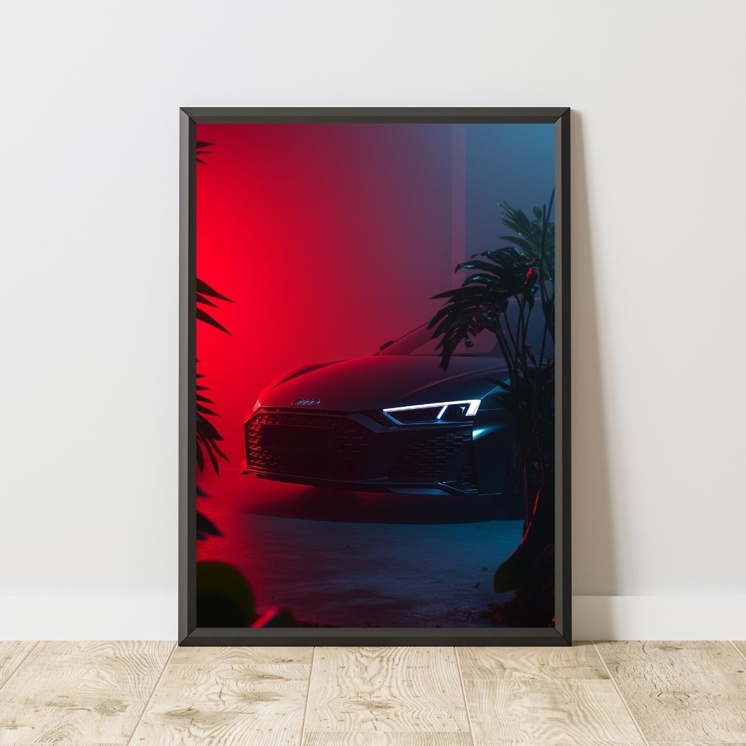 Audi R8 Poster, Audi R8 Print, Audi Wall Art, Sports Car Poster, Sports ...