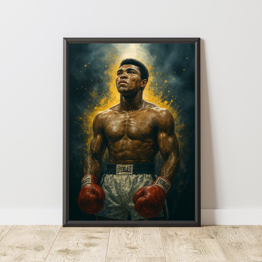 Muhammad Ali Poster, Muhammad Ali Print, Muhammad Ali Wall Art, Vintage ...