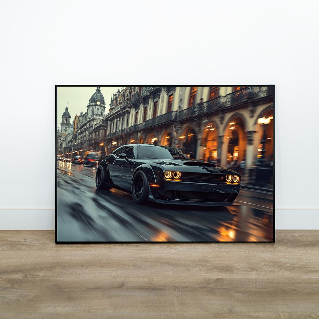 Dodge Challenger Poster, Dodge Challenger Print, Dodge Challenger Wall ...