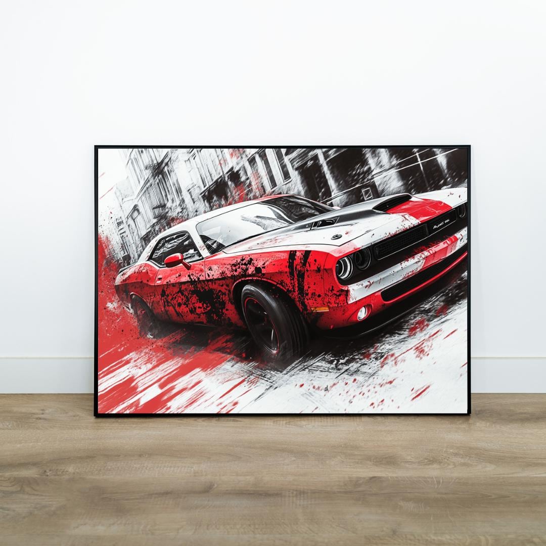 Dodge Challenger Poster, Dodge Challenger Print, Dodge Challenger Wall ...
