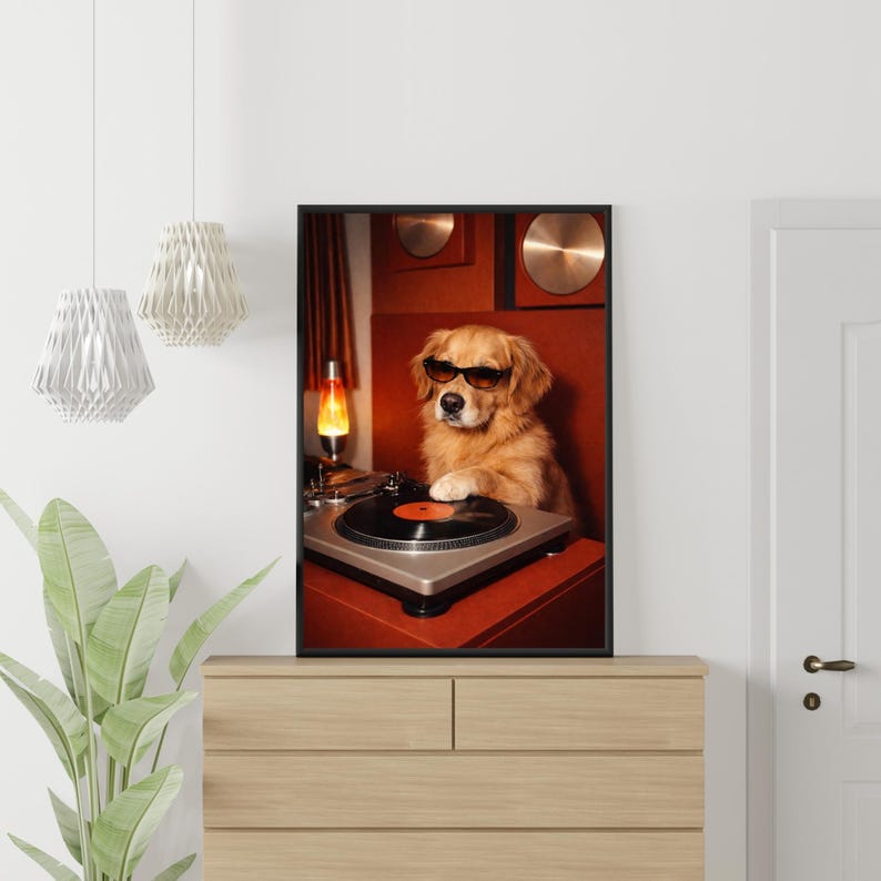 Funny Dog Poster, Cool Dog Wall Art, Dog Print, Humorous Pet Decor ...